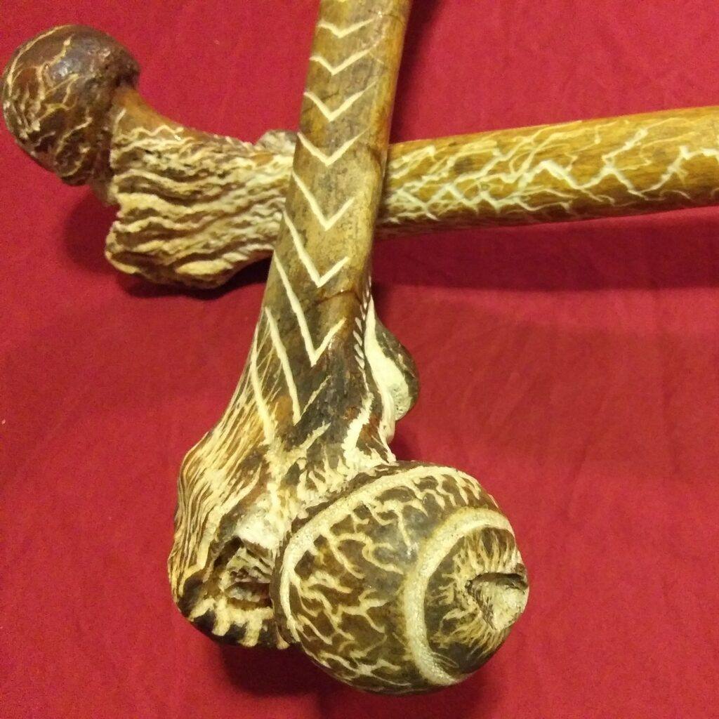 Human Bone Tribal War Clubs - In Doctor Skeleton's Closet